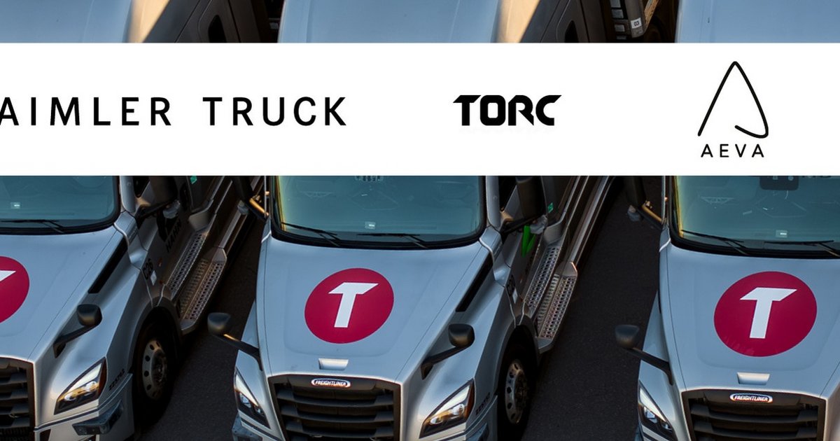 Daimler Truck and TORC Robotics Select Aeva to Supply Advanced 4D LiDAR ...