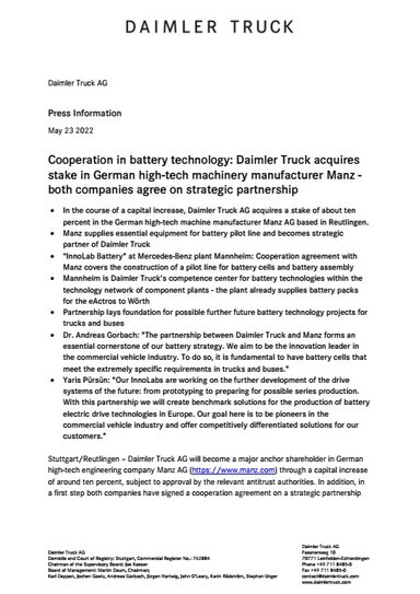 Media Center | Daimler Truck