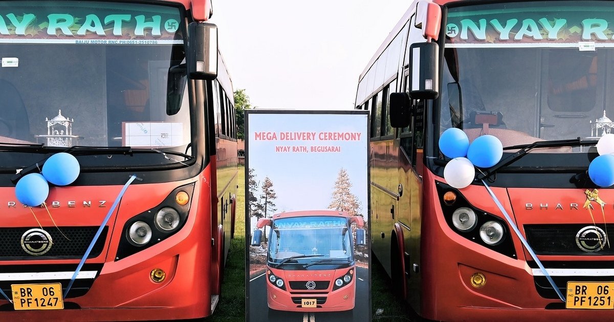 Bihar Bus Market Recovering: BharatBenz Delivers 20 Units | Daimler Truck